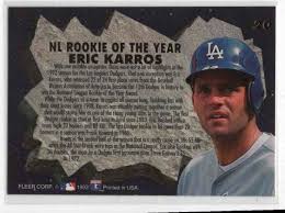 1992 ROY Eric Karros was more than just great hair | Dodgers, Yesterday ...